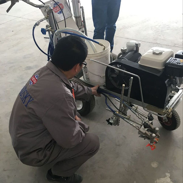 Pakistan Client Ordered One Set Cold Paint Road Marking Machine ...