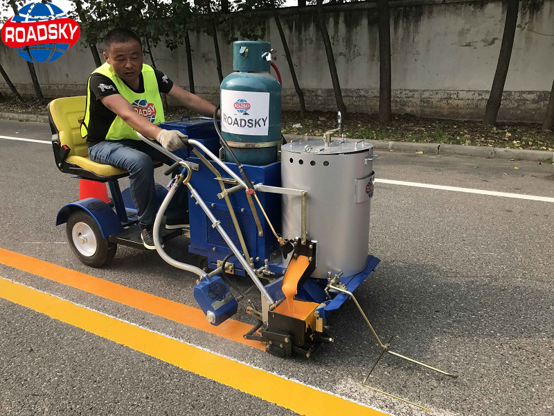 Line Striping Driver With Thermoplastic Road Marking Machine - Nanjing ...